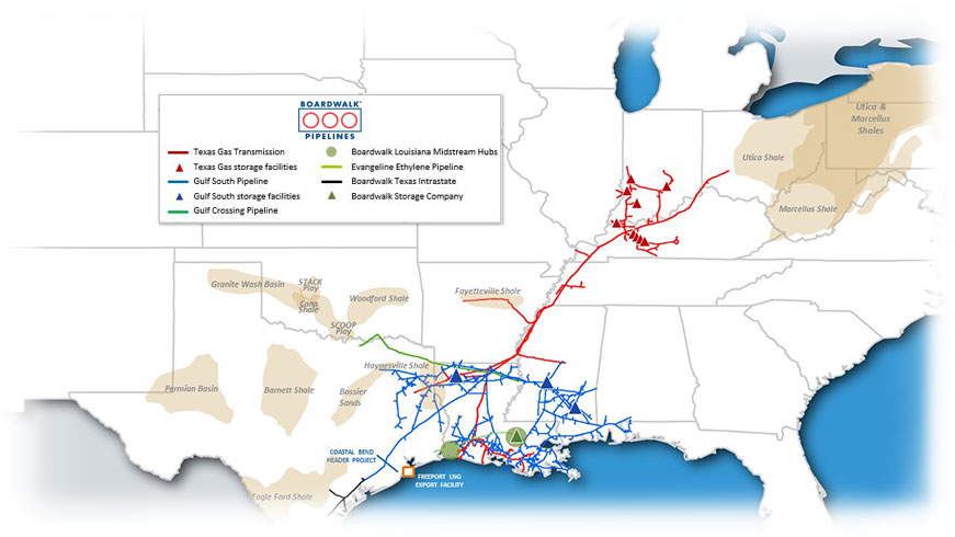 Boardwalk Pipelines - Our Business - System Map